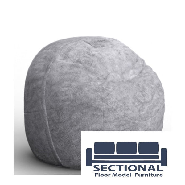 Floor Model Super Large Charcoal Wombat Phur Beanbag Cover - SharpPrices