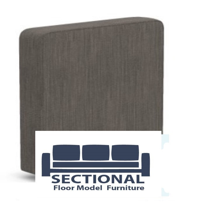 Floor Model Grey Slub Tweed Deep Side Cover - SharpPrices